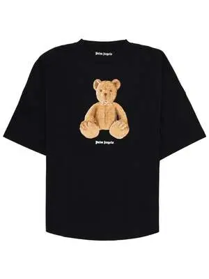 Palm Angels T-shirt In Cotone - Black