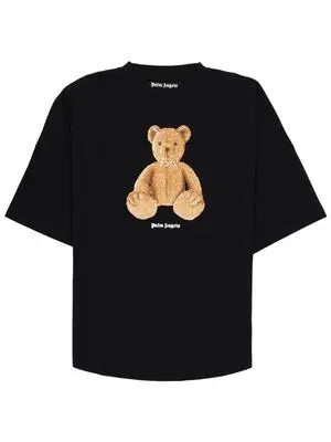 Palm Angels T-shirt In Cotone - Black