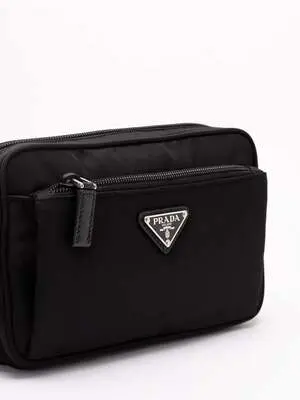 Prada Re-nylon And Saffiano Leather Belt Bag