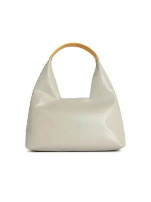 Marni Trapeze' Mini Grey Leather Handbag - Gray