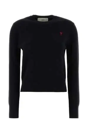 AMI Paris Wool Sweater - Black