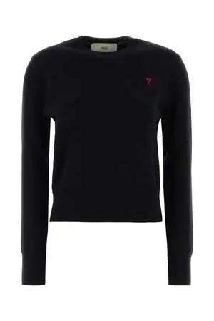 AMI Paris Wool Sweater - Black