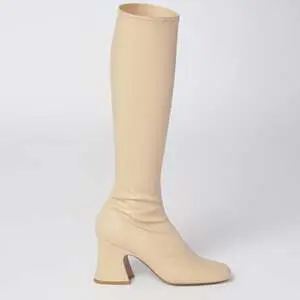 Chloé Beige Janis Heeled Boots