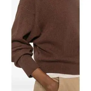 Brunello Cucinelli Cashmere And Silk Blend Ribbed Roll Neck Jumper