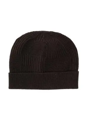 Bottega Veneta Brown Woven Hat In Wool - Multicolor