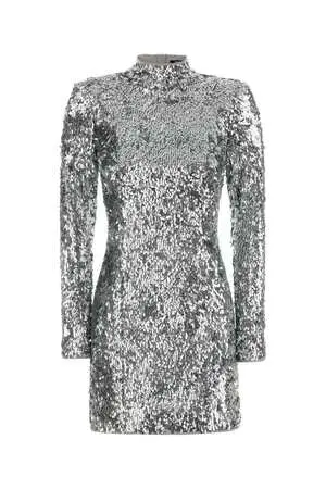 Balmain Sequins Mini Dress - Silver