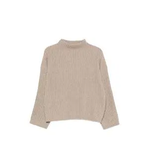 Brunello Cucinelli Ribbed Knit Jumper - Cream