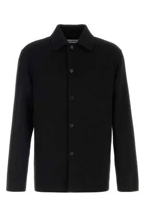 JIL SANDER Wool Blend Shirt - Black