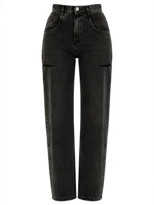 MAISON MARGIELA Jeans Con Dettaglio Cut Out - Black