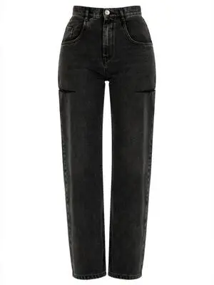 MAISON MARGIELA Cut Out Detail Jeans - Black