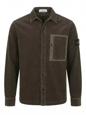 Stone Island Organic Cotton Corduroy Shirt - Multicolor