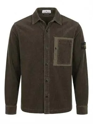 Stone Island Organic Cotton Corduroy Shirt - Multicolor