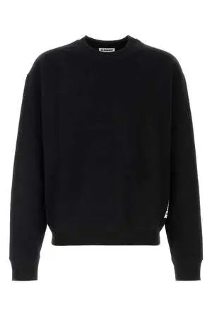 JIL SANDER Cotton Sweatshirt - Black