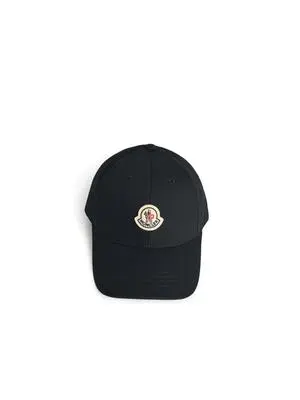 Moncler Cotton Cap - Black