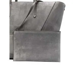 Brunello Cucinelli Suede Tote Bag - Gray