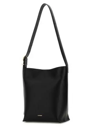 JIL SANDER Leather Cannolo Shoulder Bag