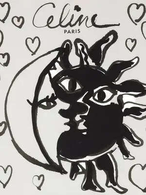 Celine Printed Silk Foulard