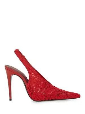 Magda Butrym Crochet Slingback - Red