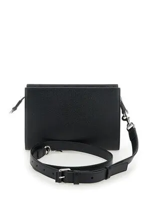 Gucci Super Mini Crossbody Bag With Logo Patch In Leather
