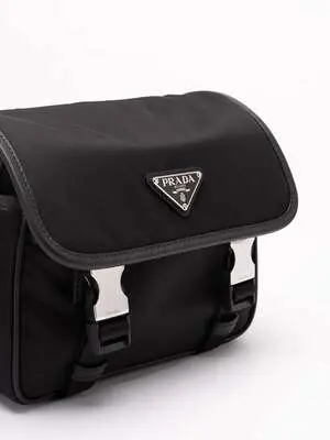 Prada Re-nylon And Saffiano Leather Shoulder Bag