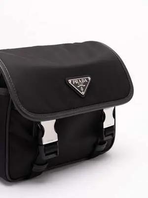 Prada Re-nylon And Saffiano Leather Shoulder Bag