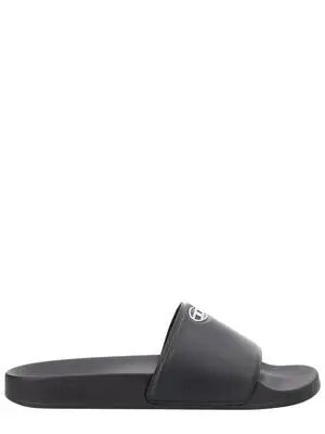 DIESEL® Sa-bloop Slipper With Logo - Black