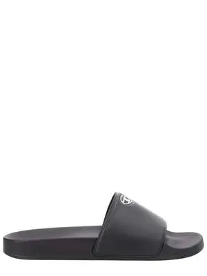 DIESEL® Sa-bloop Slipper With Logo - Black