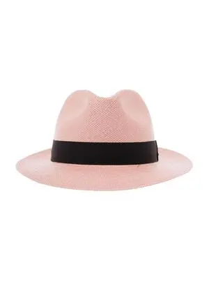 Saint Laurent Petit Waikiki Panama Hat - Multicolor