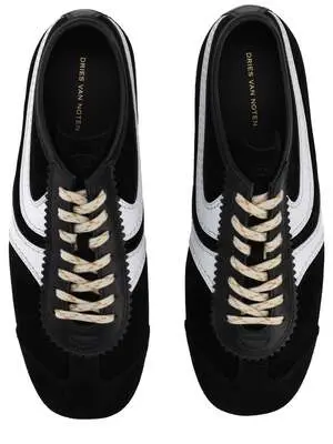 Dries Van Noten Suede Sneakers - Black