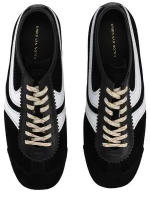 Dries Van Noten Suede Sneakers - Black