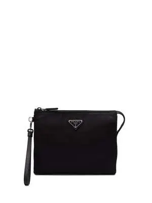 Prada Re-nylon And Saffiano Pouch - Multicolor