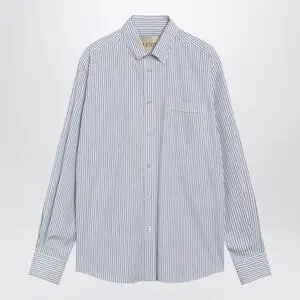 Valentino Garavani Ivory Shirt With Light And Stripes - Blue