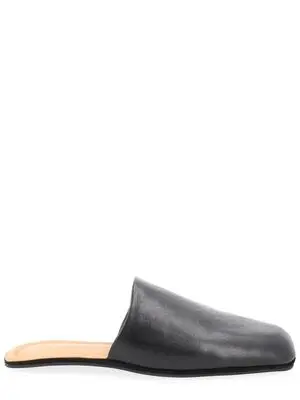 Our Legacy Leather Slipper - Black
