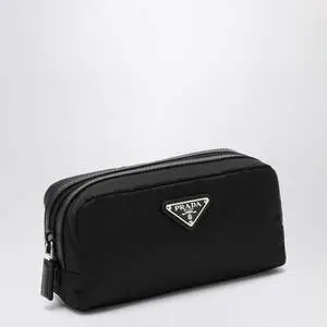 Prada Re-nylon Beauty Case With Logo - Black