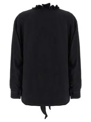Victoria Beckham Ruffle Silk Blouse