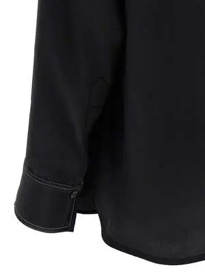 Victoria Beckham Ruffle Silk Blouse
