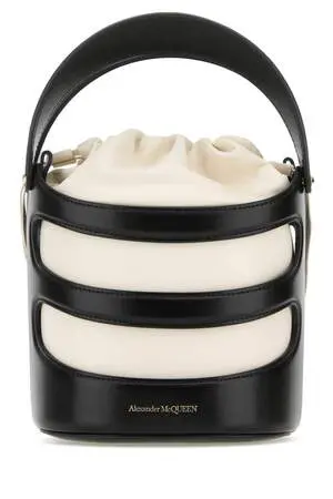 Alexander McQueen Two-tone Leather The Rise Bucket Bag - Multicolor