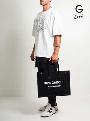 Saint Laurent Rive Gauche Tote Bag - Black