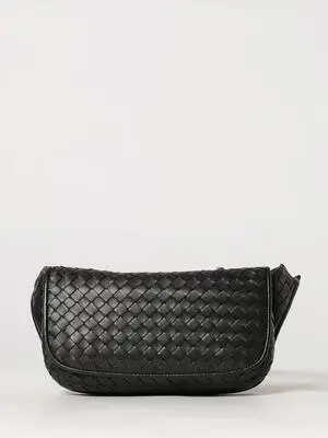 Bottega Veneta Veneto Shoulder Belt Bag In Intrecciato Lambskin - Black