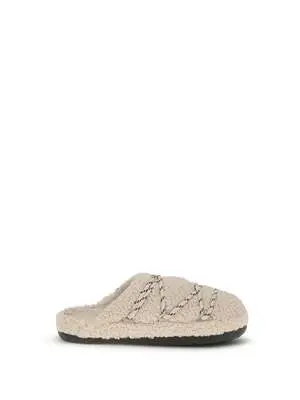 Moon Boot Teddy Slipper - Cream