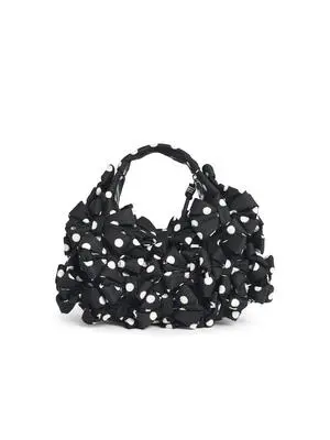 GANNI Hobo Mini Bag In Fabric - Black