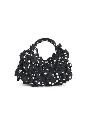 GANNI Hobo Mini Bag In Fabric - Black