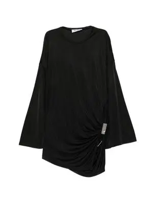 Attico Gathered Long-sleeve Dress - Multicolor