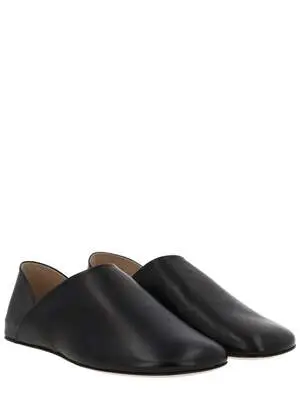 JW Anderson Leather Slipper Shoe - Black