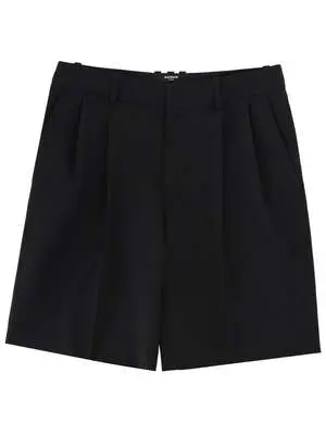 Balmain Wool Tailored Shorts - Black