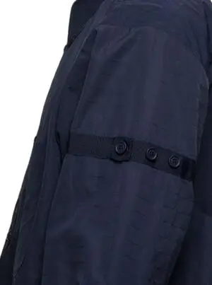 Thom Browne Oversized Blue Shirt With Patch Pockets In Polyamide Blend