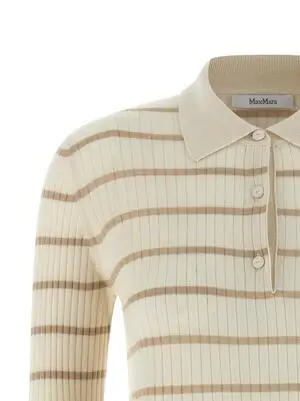 Max Mara Mxpgitano' Polo Shirt - Cream