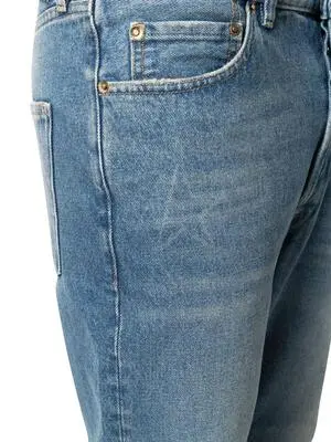 GOLDEN GOOSE Straight Low Waist Jeans - Blue