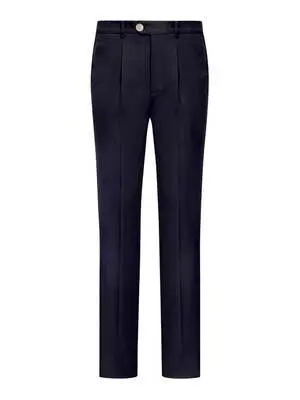 Brunello Cucinelli Cotton Blend Chino Pants - Blue