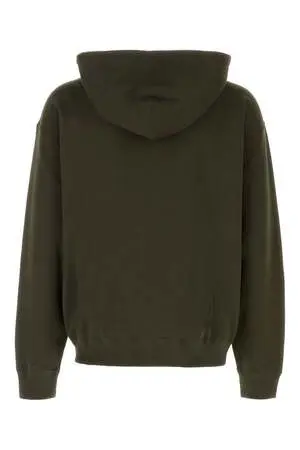 JIL SANDER Olive Cotton Sweatshirt